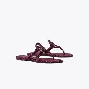 Tory Burch Tory Burch Miller Pavé Knotted Sandal Merlot