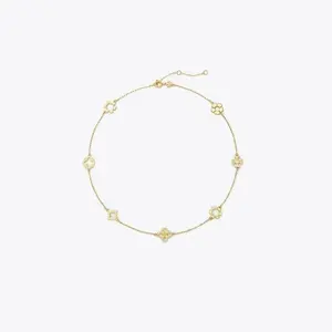 Tory Burch Forget Me Not Necklace - Tory Gold