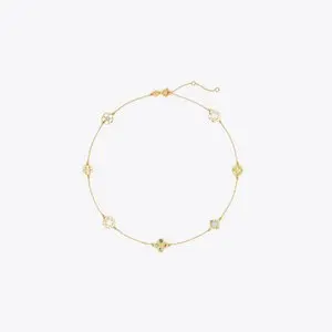 Tory Burch Forget Me Not Necklace Tory Gold/multi