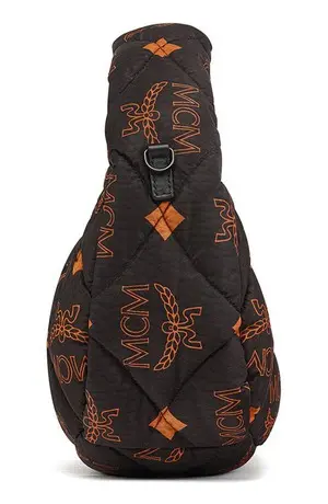 Mcm Large Aren Quilt Nylon Hobo Bag