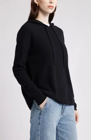 Nordstrom Wool And Cashmere Knit Hoodie