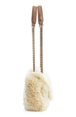 Saint Laurent Calypso Shearling Shoulder Bag