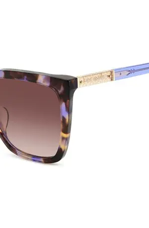 Kate Spade New York Gradient Square Sunglasses - Havana Multi/brown Gradient