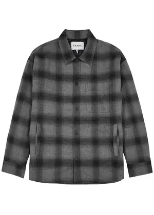 FRAME Plaid Flannel Overshirt