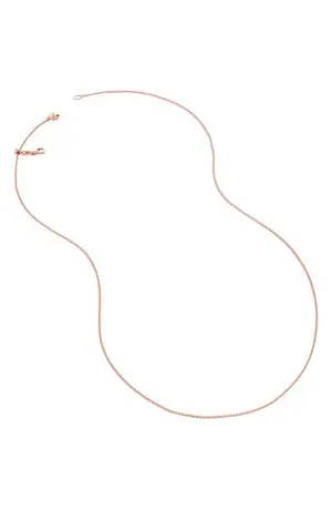 Monica Vinader Fine Chain Necklace - 18ct Rose Gold Vermeil
