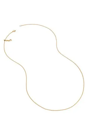 Monica Vinader Fine Chain Necklace - Yellow Gold