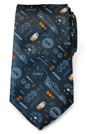 CUFFLINKS, INC. Dc Comics Silk Blend Neck Tie - Navy/black