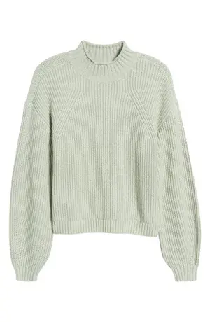 Bp. Mock Neck Sweater - Green Desert