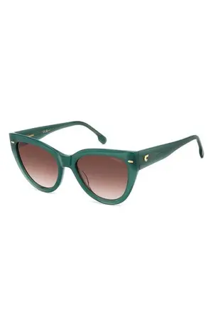 Carrera Eyewear Cat Eye Sunglasses - Green/brown Gradient