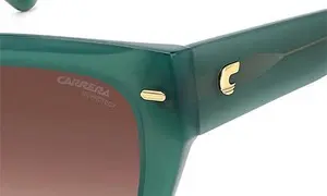 Carrera Eyewear Cat Eye Sunglasses - Green/brown Gradient