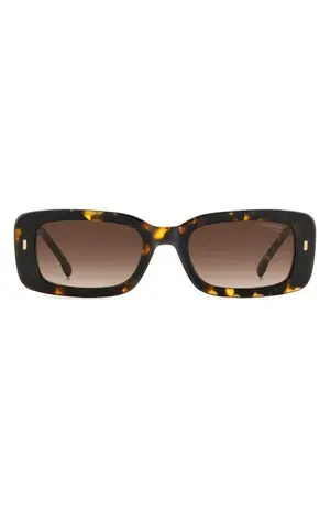 Carrera Eyewear 53mm Gradient Rectangular Sunglasses - Havana/brown Gradient
