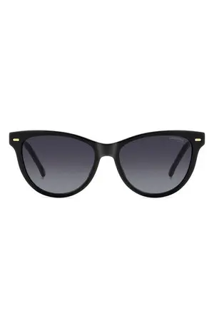 Carrera Eyewear 54mm Cat Eye Sunglasses - Black/ Grey Shaded