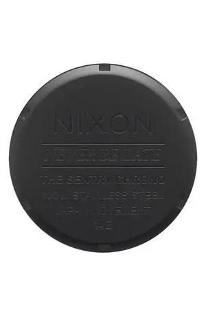 Nixon Sentry Chronograph Bracelet Watch - Matte Black/gold