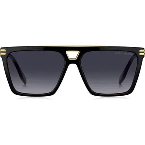 Marc Jacobs 58mm Square Sunglasses - Black/grey Shaded