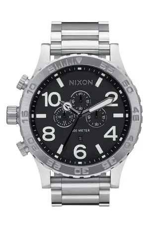 Nixon 51-30 Chronograph Bracelet Watch - Black