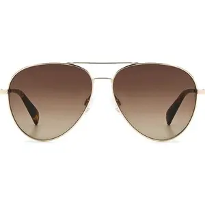 Rag & Bone Rag & Bone Aviator Sunglasses Gold Havana/brown Gradient