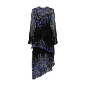 Zimmermann Lyrical Tiered Dress - Blue_iris_black