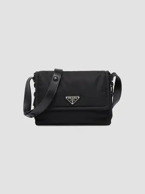 Prada Prada Small Padded Re-Nylon Shoulder Bag Black