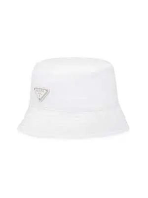 Prada Women's Re-Nylon Bucket Hat - Black  - White