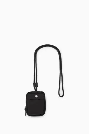 Cos Mini Crossbody Nylon Pouch Black