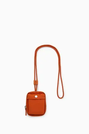 Cos Mini Crossbody Nylon Pouch Orange