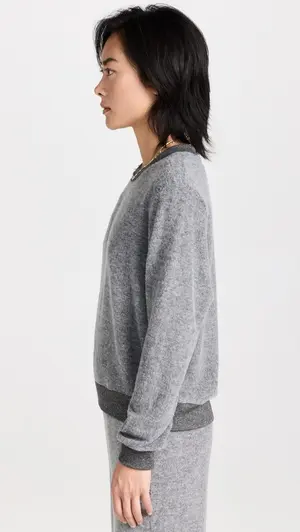 Z Supply Russell Striped Sweater - Charcoal Heather