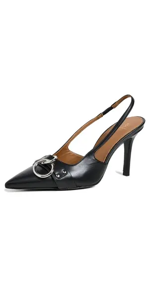 R13 Slingback Heels With Ring
