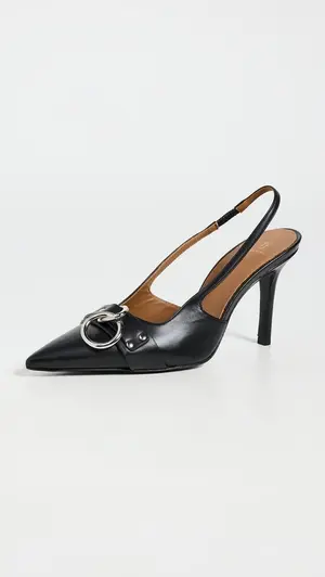 R13 Slingback Heels With Ring