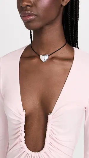 ANNIKA INEZ Large Heart Necklace