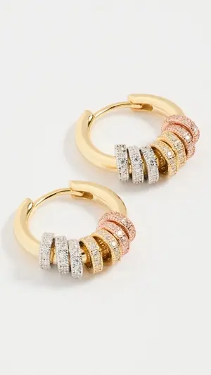 Shashi Gaia Pave Hoop Earrings
