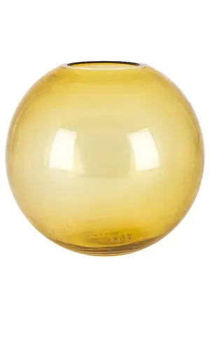 HAWKINS NEW YORK Aurora Large Sphere Vase In Yellow - Amber