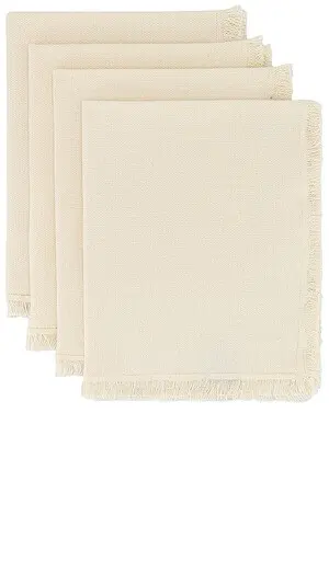 HAWKINS NEW YORK Essential Cotton Placemats Set Of 4 - Ivory