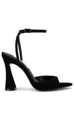 Steve Madden Beki Ankle Strap Heel - Black Nubuck