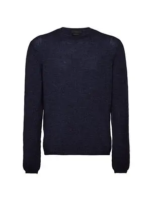 Prada Cashmere Crewneck Sweater Blue