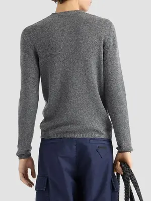 Prada Cashmere Crewneck Sweater - Grey