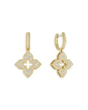 Roberto Coin 18k Yellow Diamond Drop Earrings - Gold