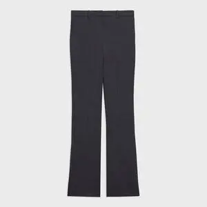 Theory Flared Good Wool Pant - Charcoal Melange