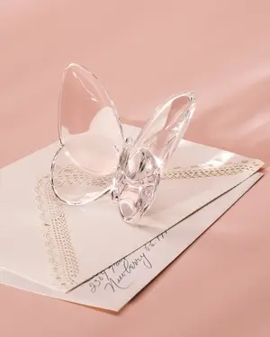 THE MARTHA, BY BACCARAT 2.5 Lucky Crystal Butterfly - Clear
