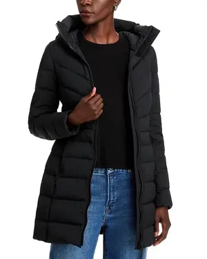 Canada Goose Clair Hooded Puffer Coat - Black