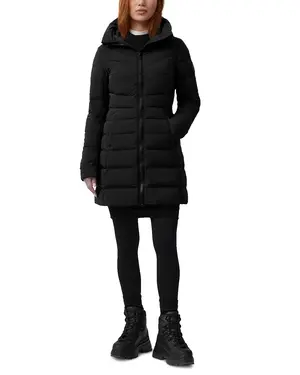 Canada Goose Clair Hooded Puffer Coat - Black