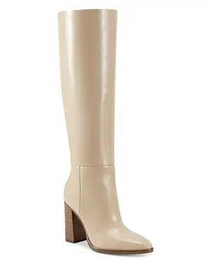 MARC FISHER LTD. Lannie High Heel Boots - Light Natural