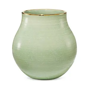 Aerin Romina Large Ceramic Earthenware Vase - Green