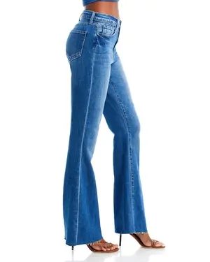 L'Agence Sera Mid-rise Flare Jeans - Bordello