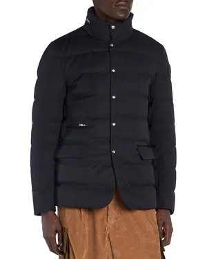 Moncler Bess Down Blazer Jacket - Navy