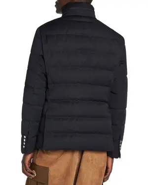Moncler Bess Down Blazer Jacket - Navy