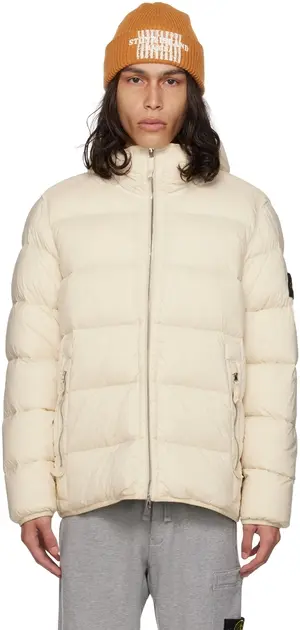 Stone Island Stone Island Off-White Seamless Tunnel Down Jacket - V0097 Plaster