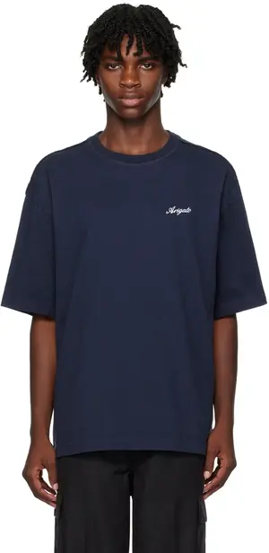 Axel Arigato Axel Arigato Navy Honor T-Shirt - Dark Blue