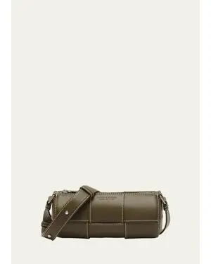 Bottega Veneta Small Arco Canette Intreccio Shoulder Bag - Moss