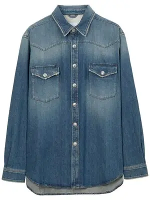 Burberry Long-sleeve Denim Shirt - Blue