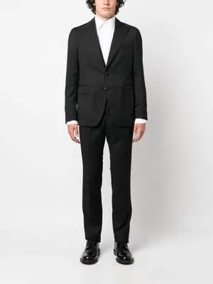 Tagliatore Single-breasted Virgin-wool Suit - Black